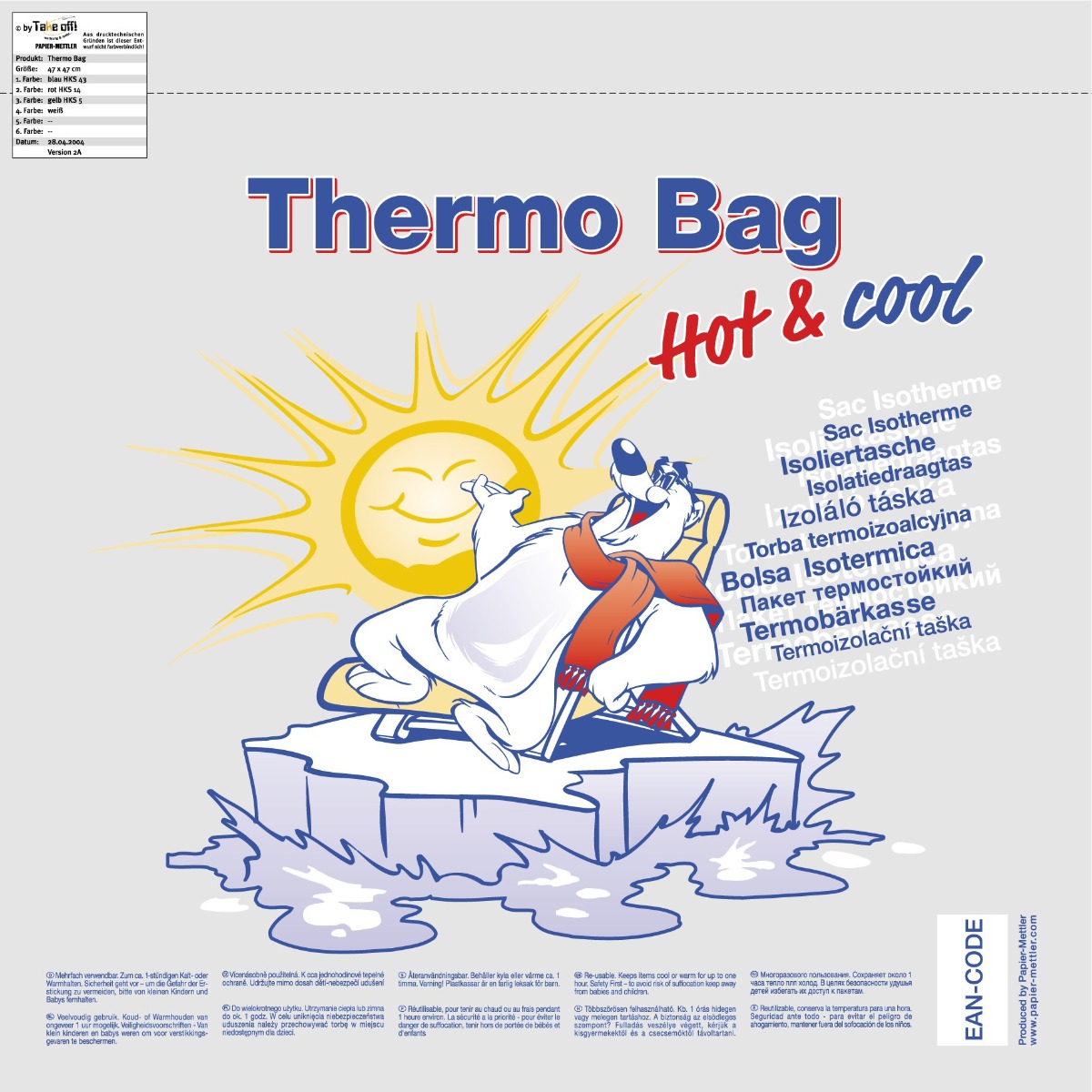 Torba termoizolacyjna Hot & Cool duża 530x530mm (k/100) | Sklep BAGSTAR